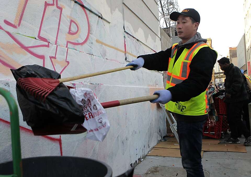 S.F. Alley Crew helps clean up after homeless
