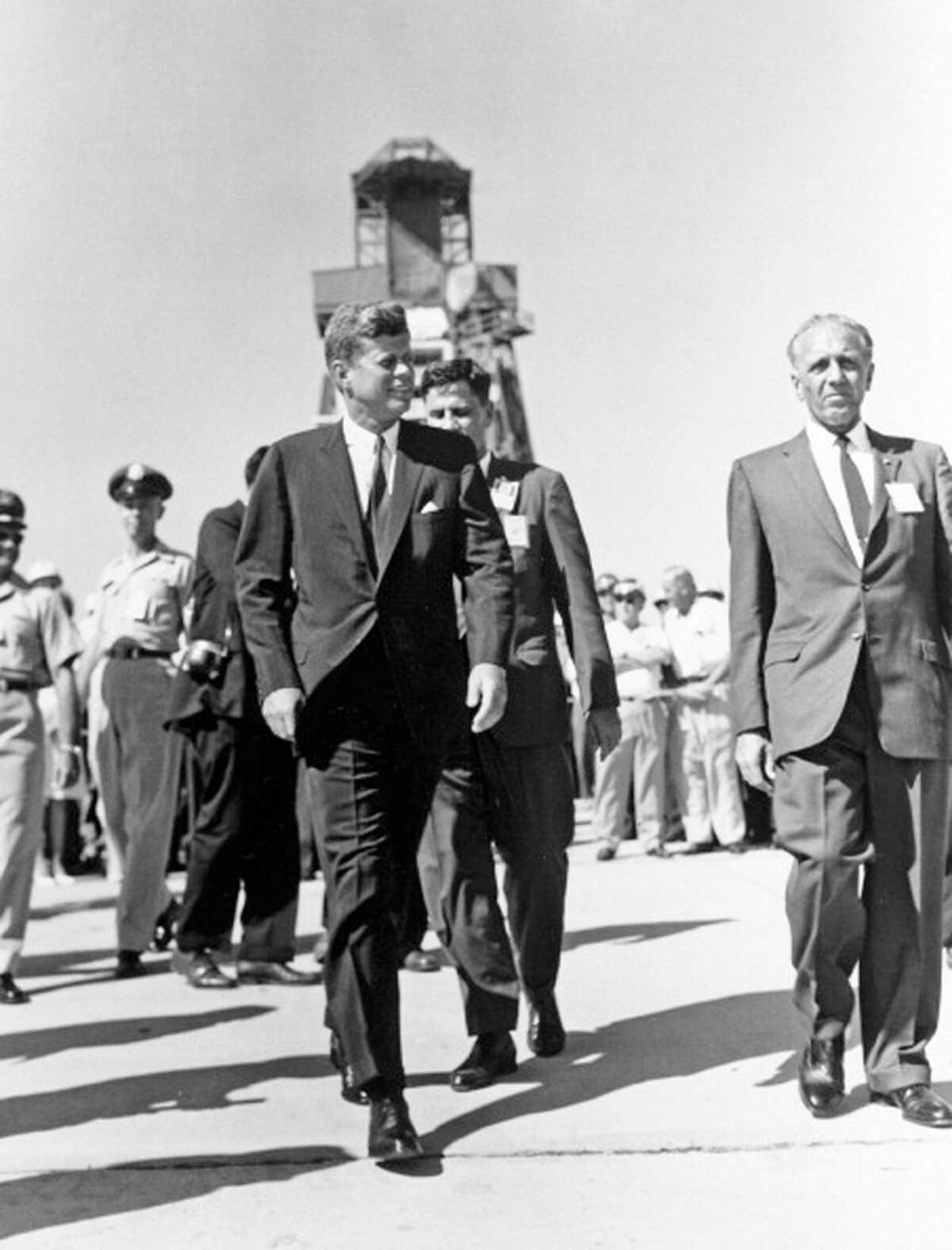 Johnson Space Center displays John F. Kennedy's historic Rice ...