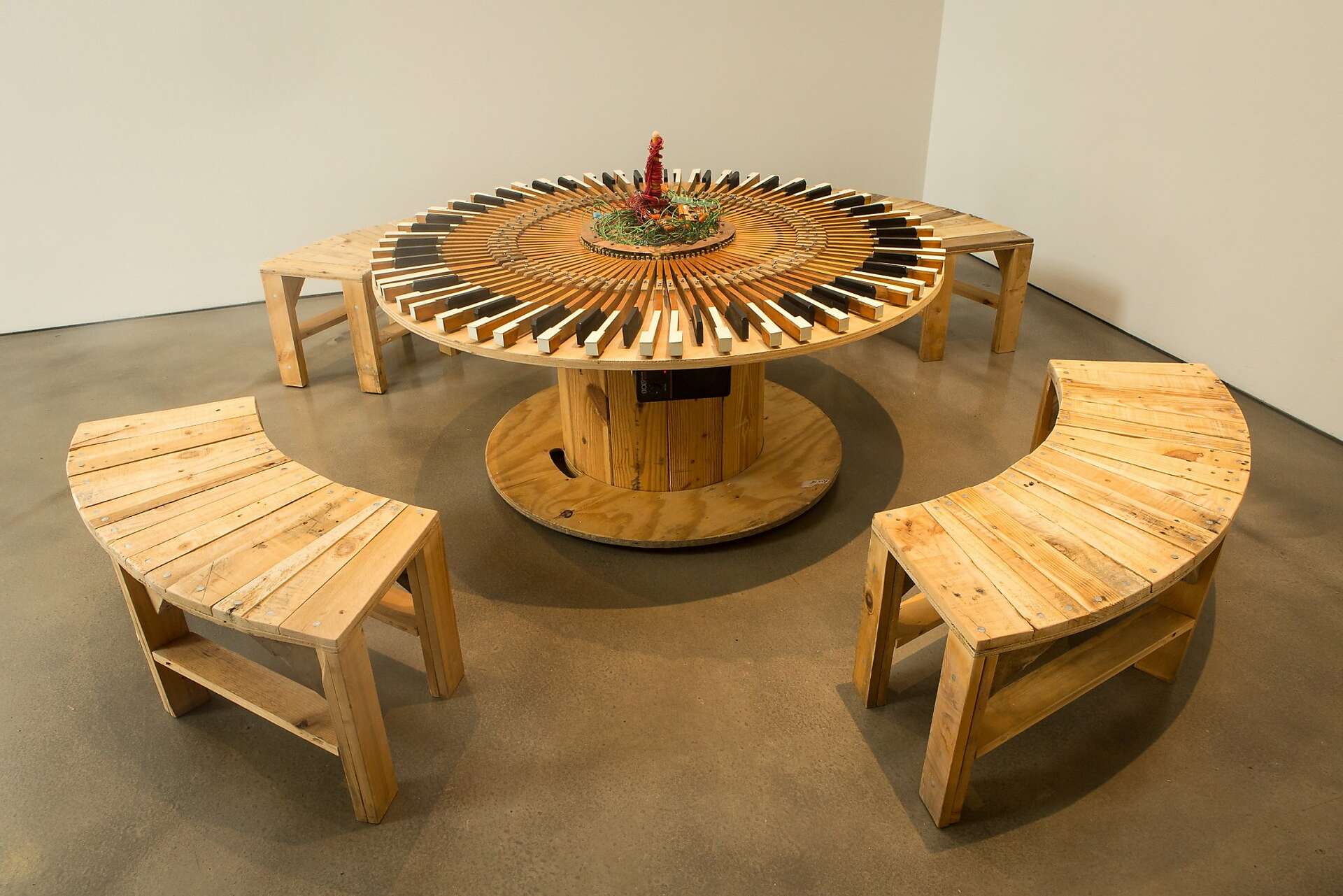 Terry Berlier's pieces encircle social, ecological, musical