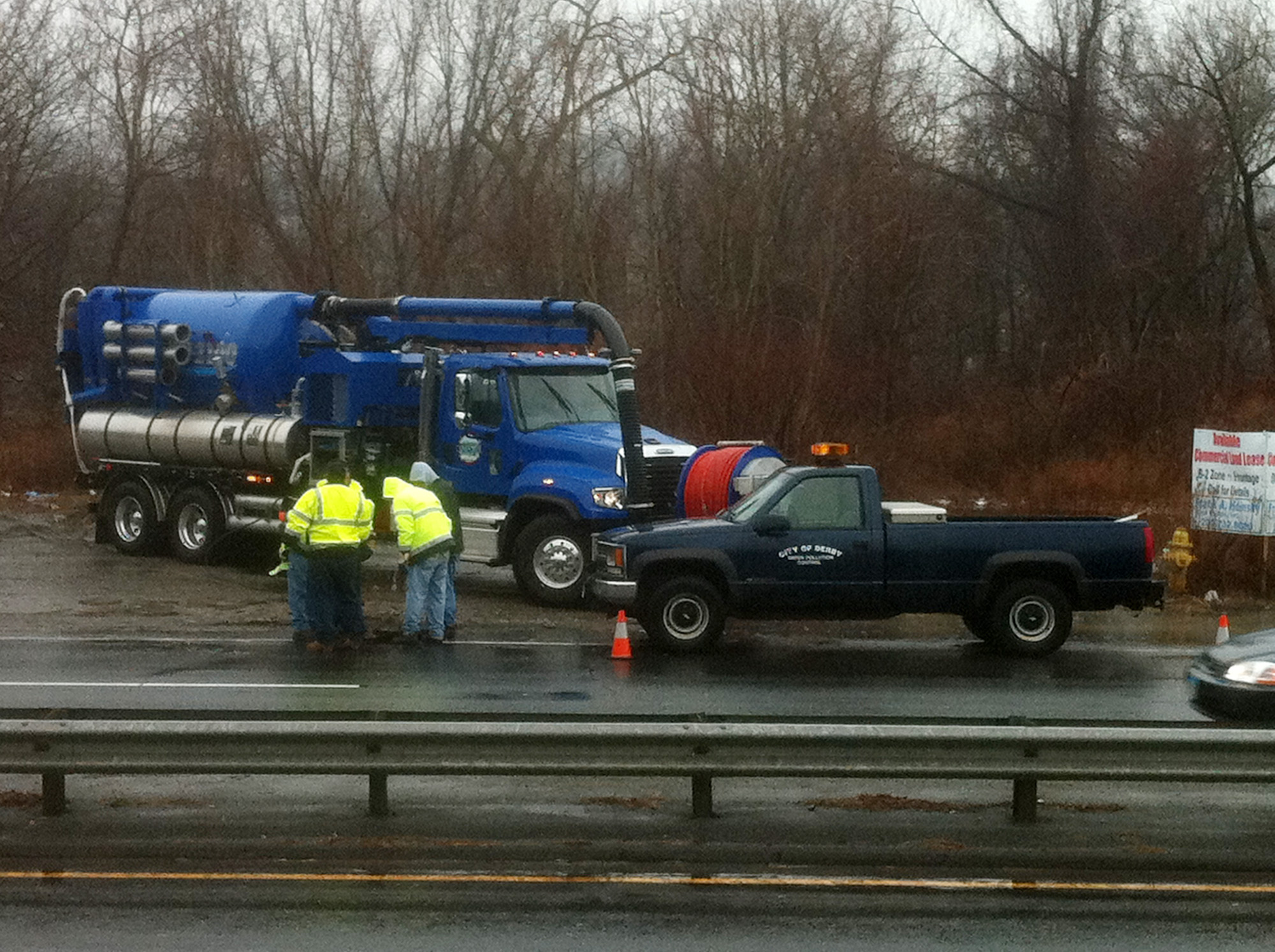 Raw sewage escapes from Derby pipe