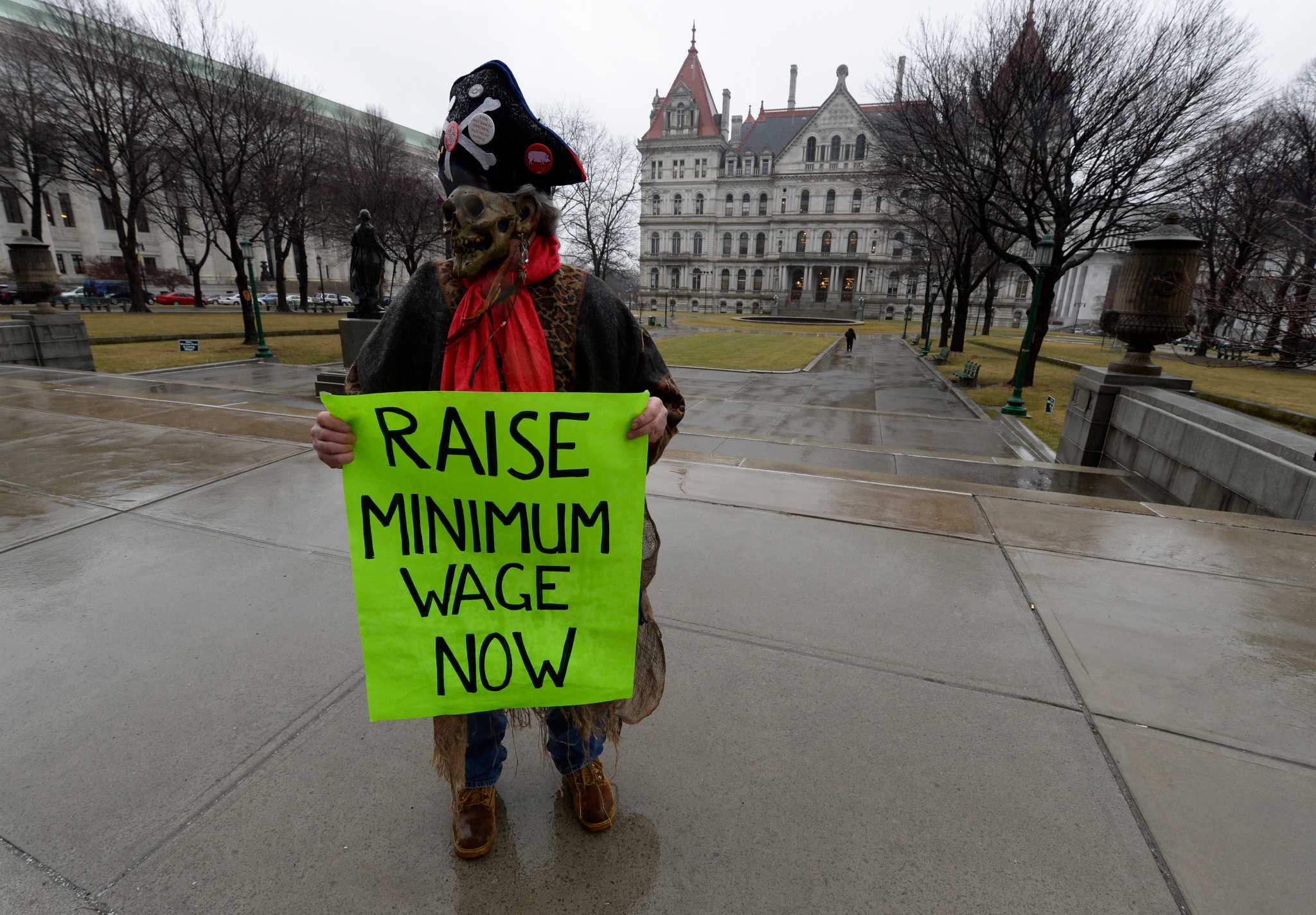Income inequality focus at Occupy Albany rally