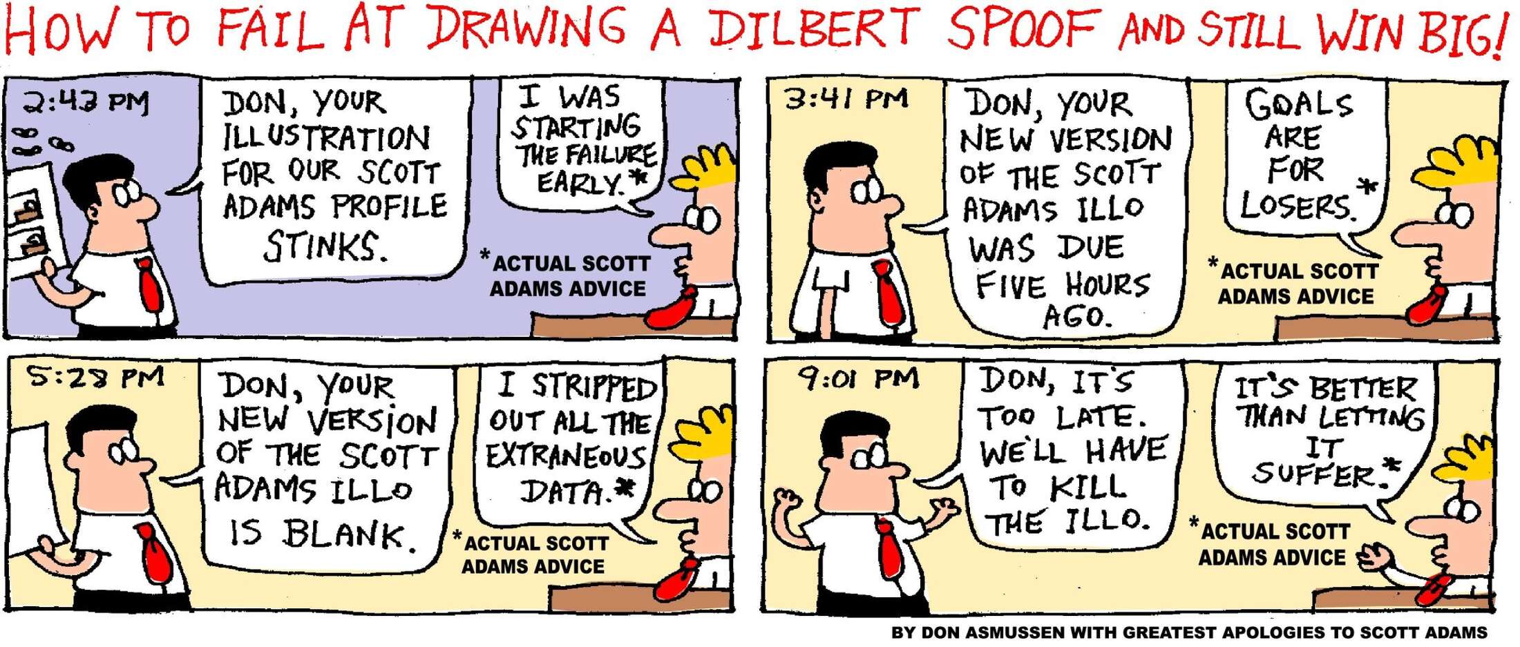 Scott Adams, Dilbert creator, finds success in his failures