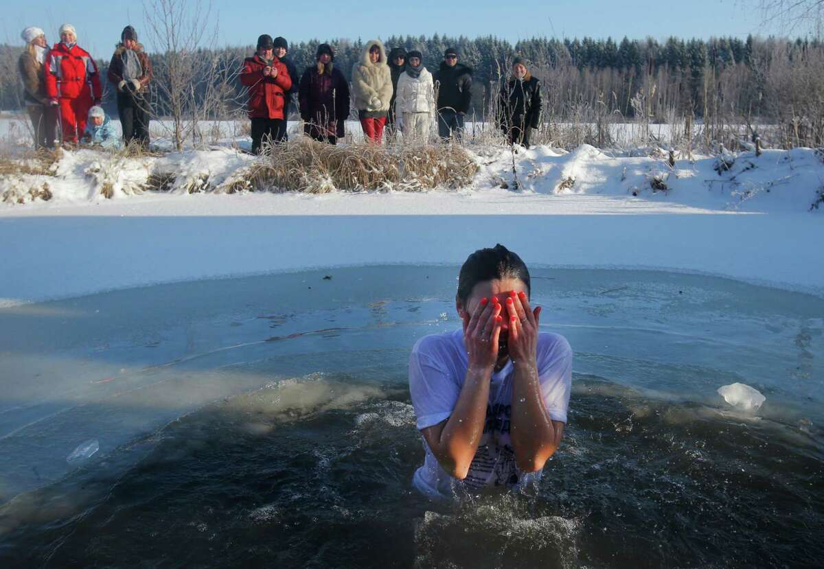Surprising photos from Russian Orthodox Epiphany plunges