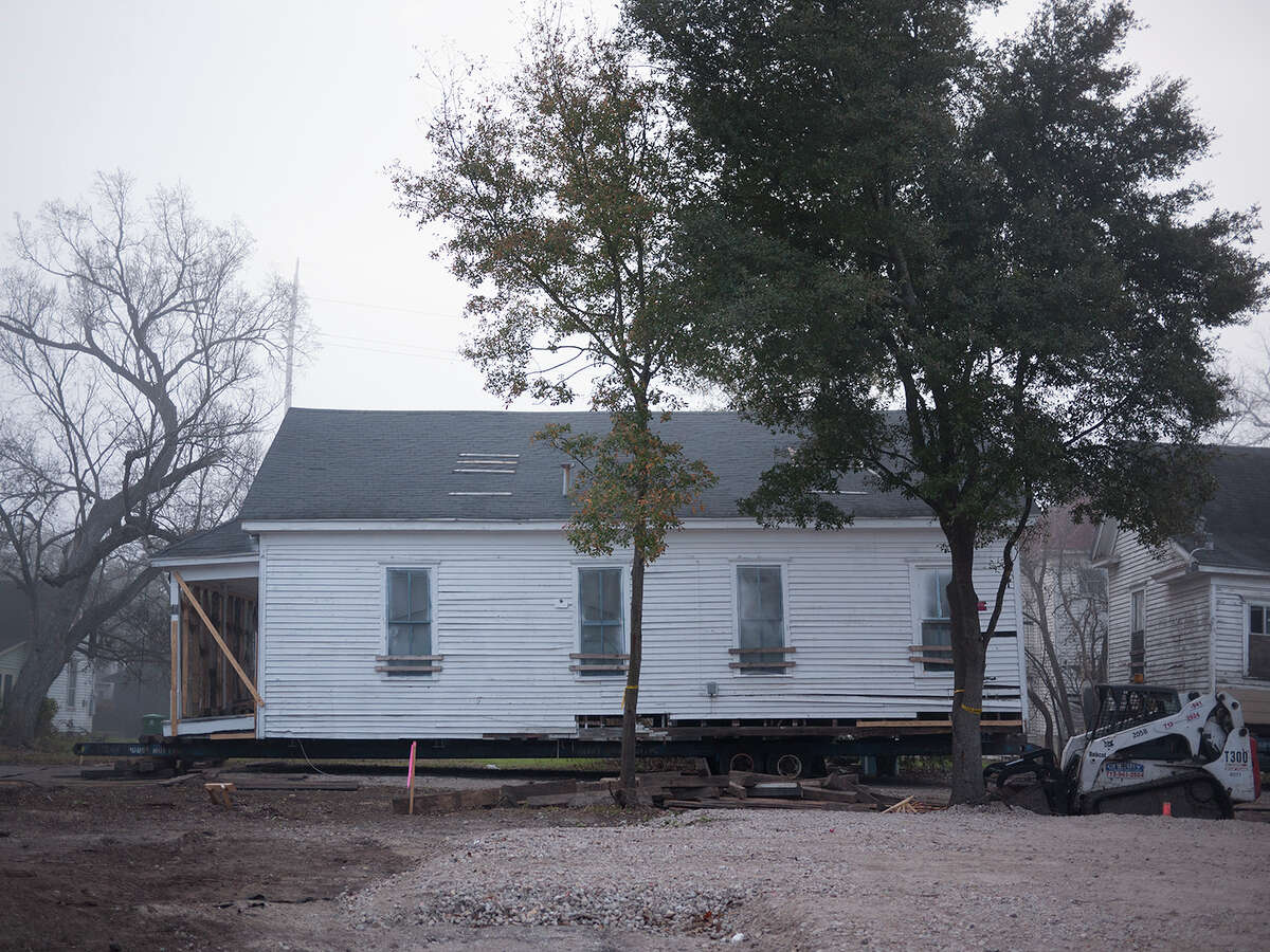 Six Houston homes from 1890s picked up and moved for renovation