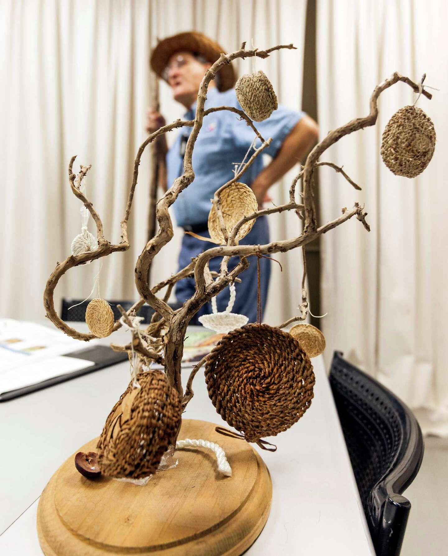 Weaver James Carthel creates magic from the simplest of natural materials