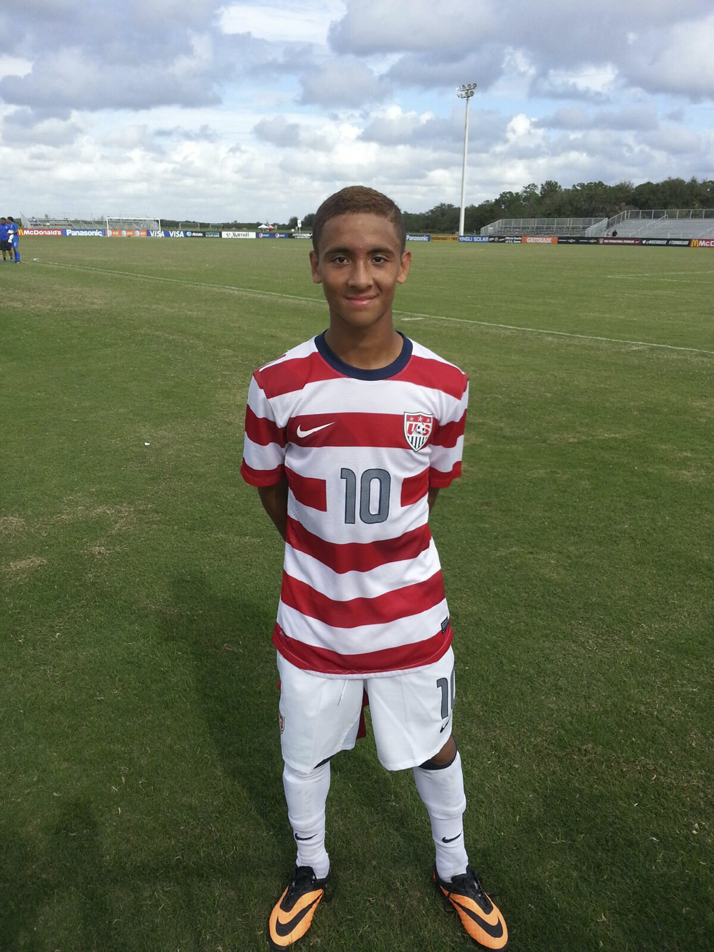 Local representing USA at U-17 soccer tournament