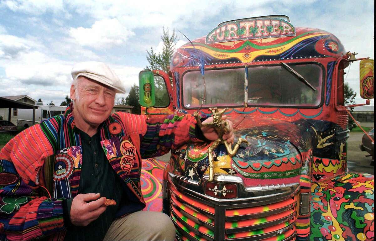 Ken Kesey's Furthur bus on new trip - to restoration