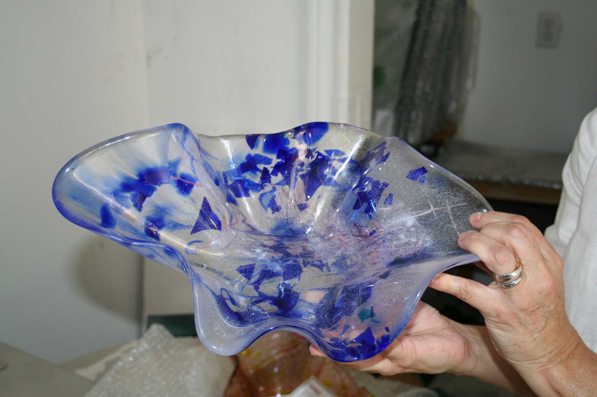 See what this artist does with old glass