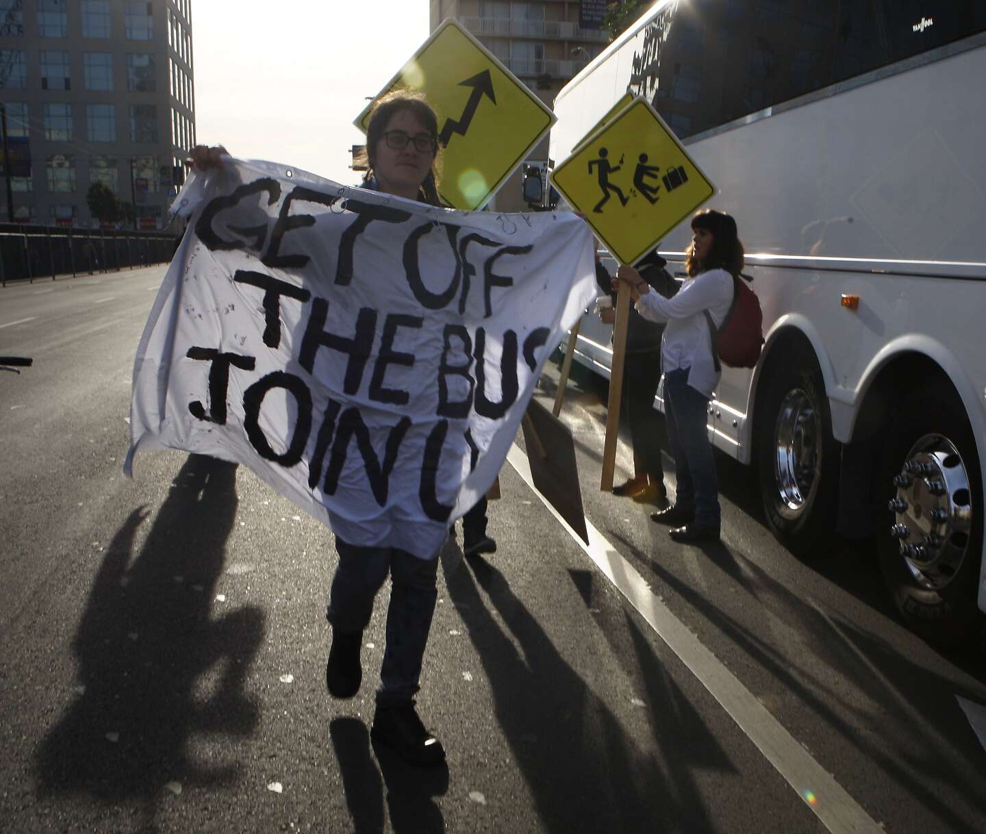 Will Google be driven to react to bus protests?