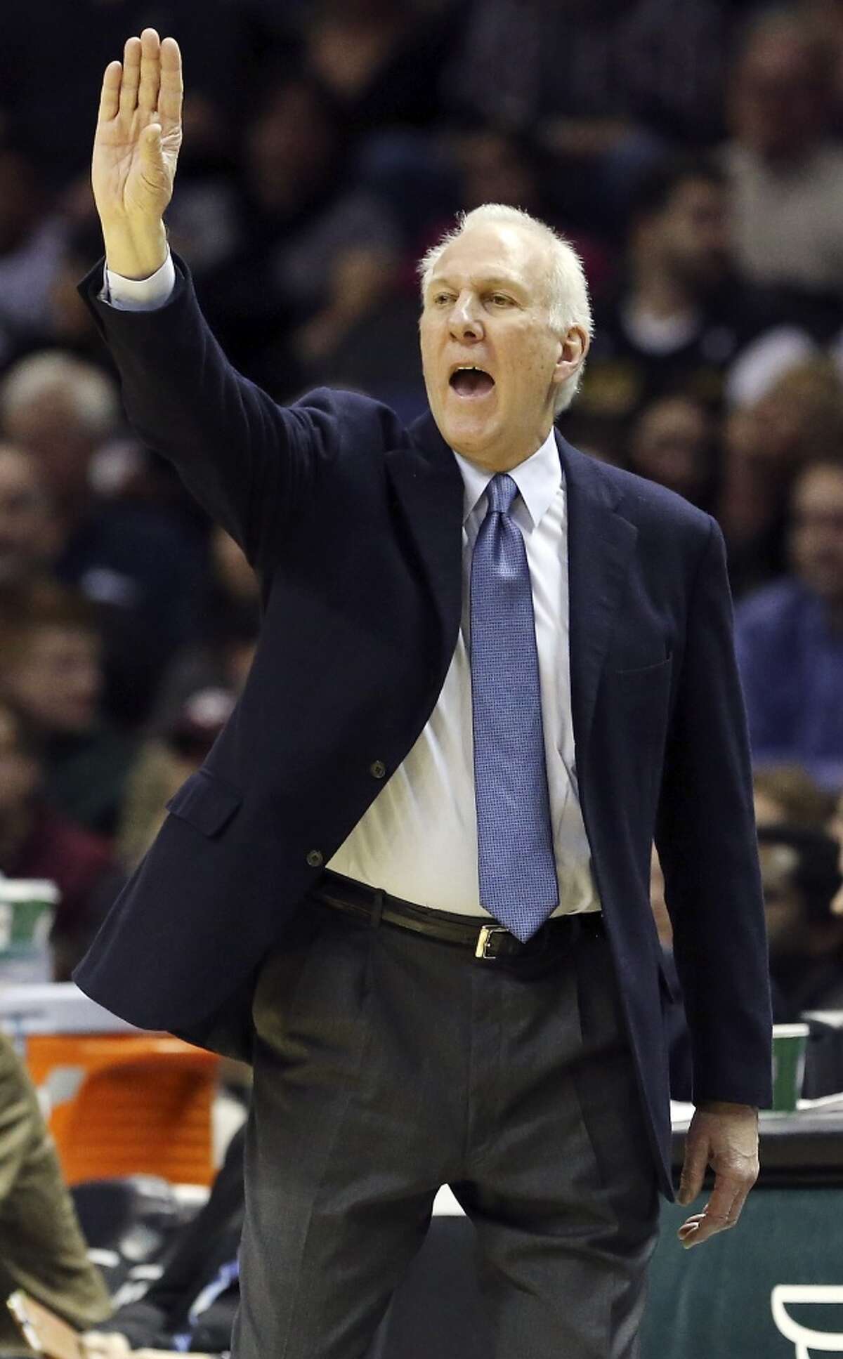 Spurs coach Gregg Popovich over the years