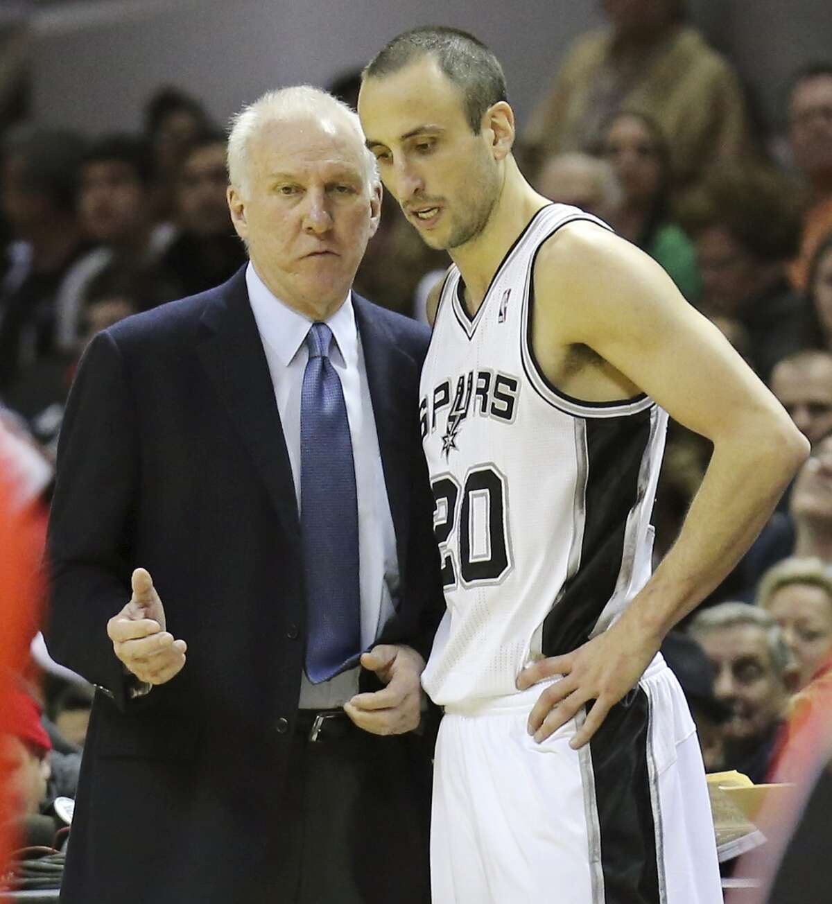 Spurs coach Gregg Popovich over the years