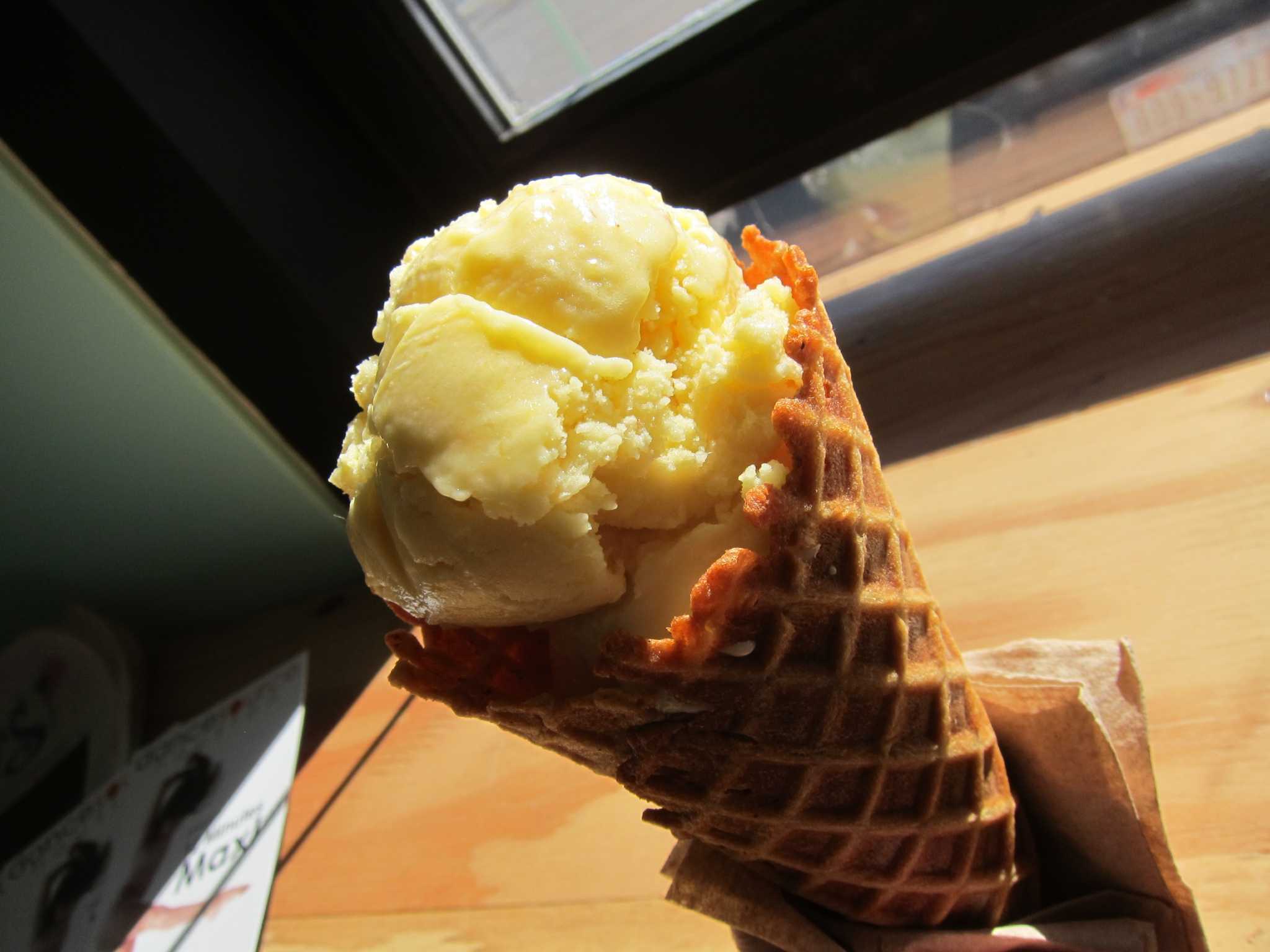 Fat Cat Creamery's cone is the big scoop