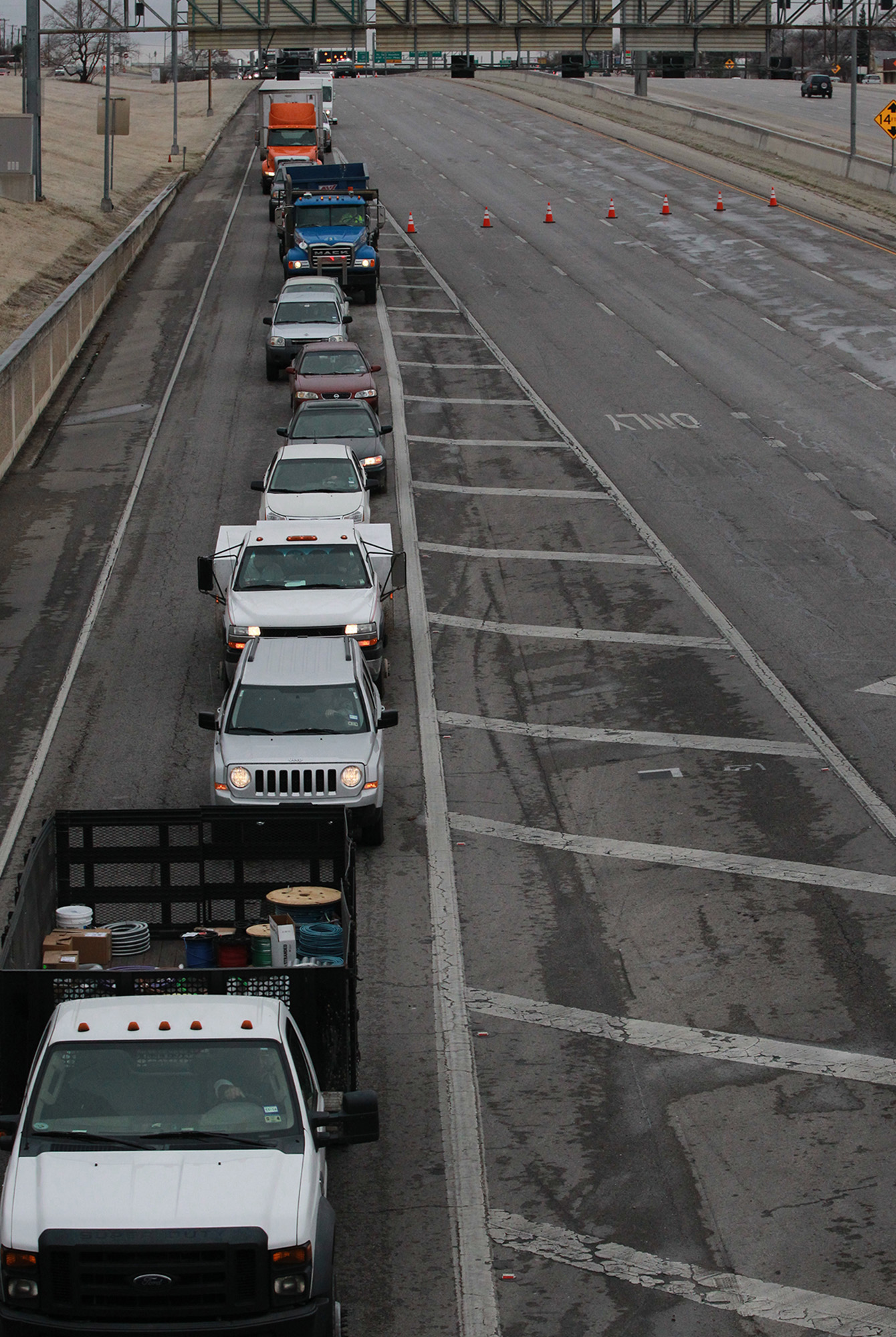 During last freeze, police scavenged for barricades