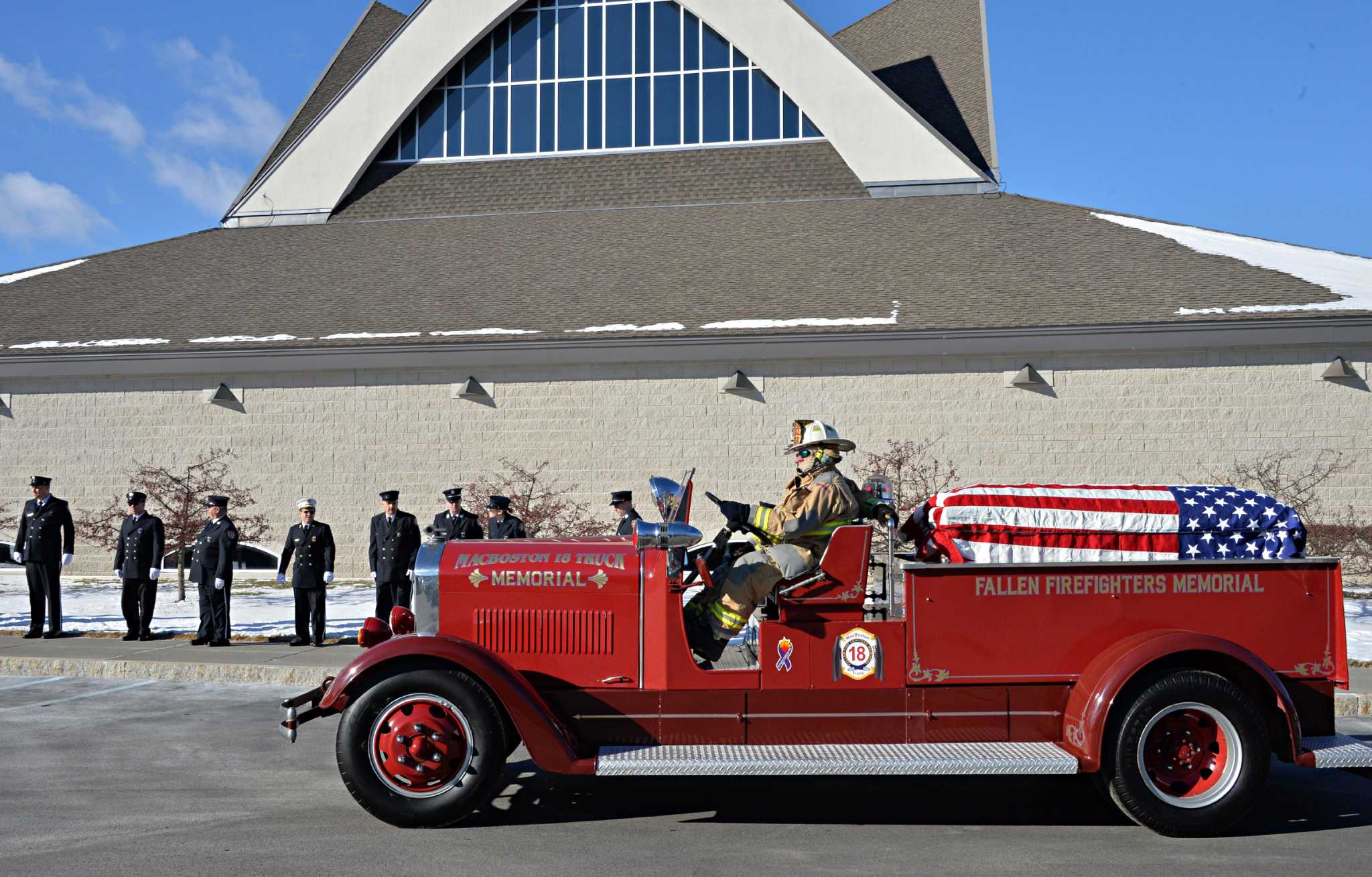 Firefighter Funeral Fire Truck