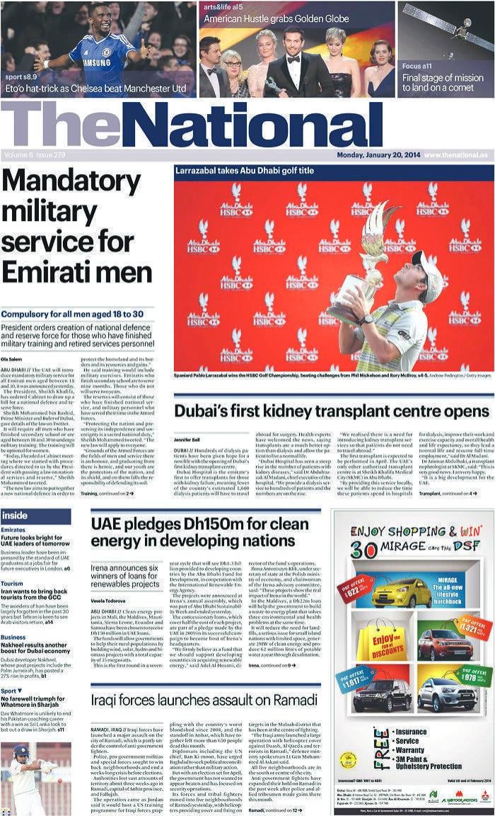 Front Pages from Around the Globe