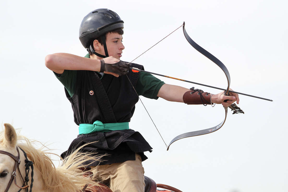 Competition tests archery, riding skills