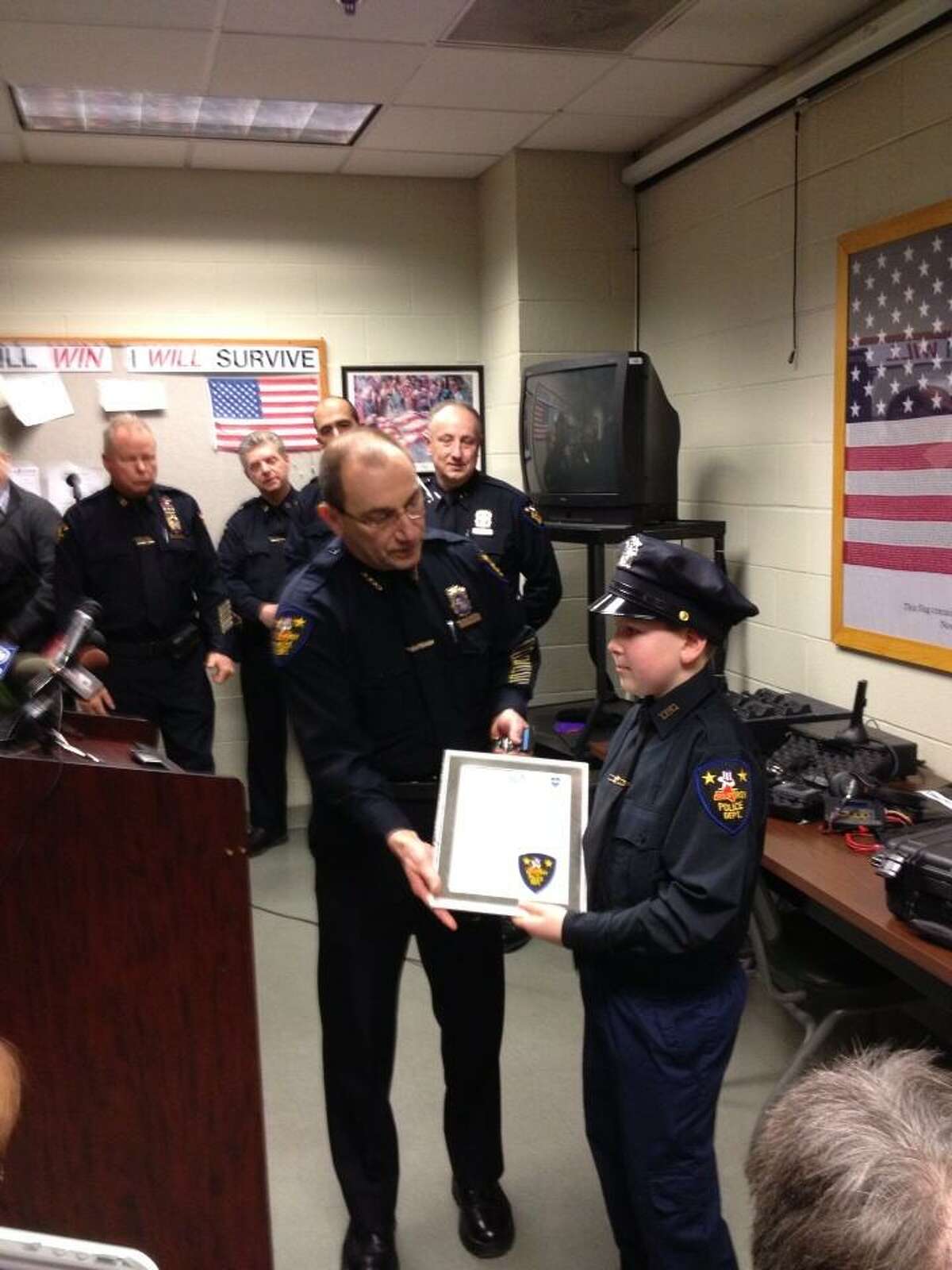 Badge brightens a boy's life