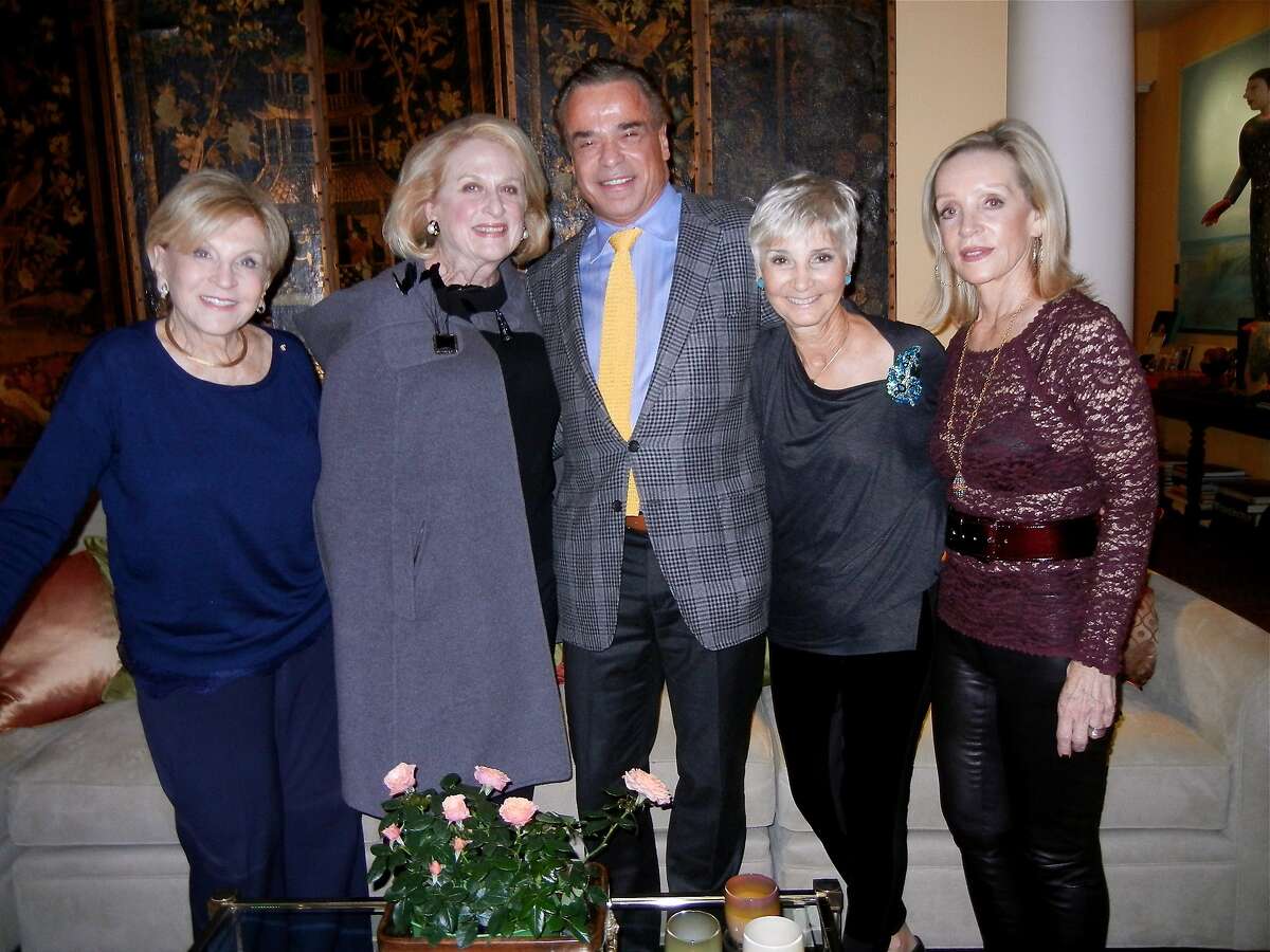 Warming up at Ferragamo's for the Mid-Winter Gala