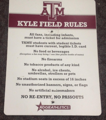 In auction of Kyle Field memorabilia, one sign is standing out