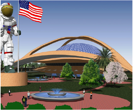 Webster plans giant astronaut statue, visitor's center near NASA