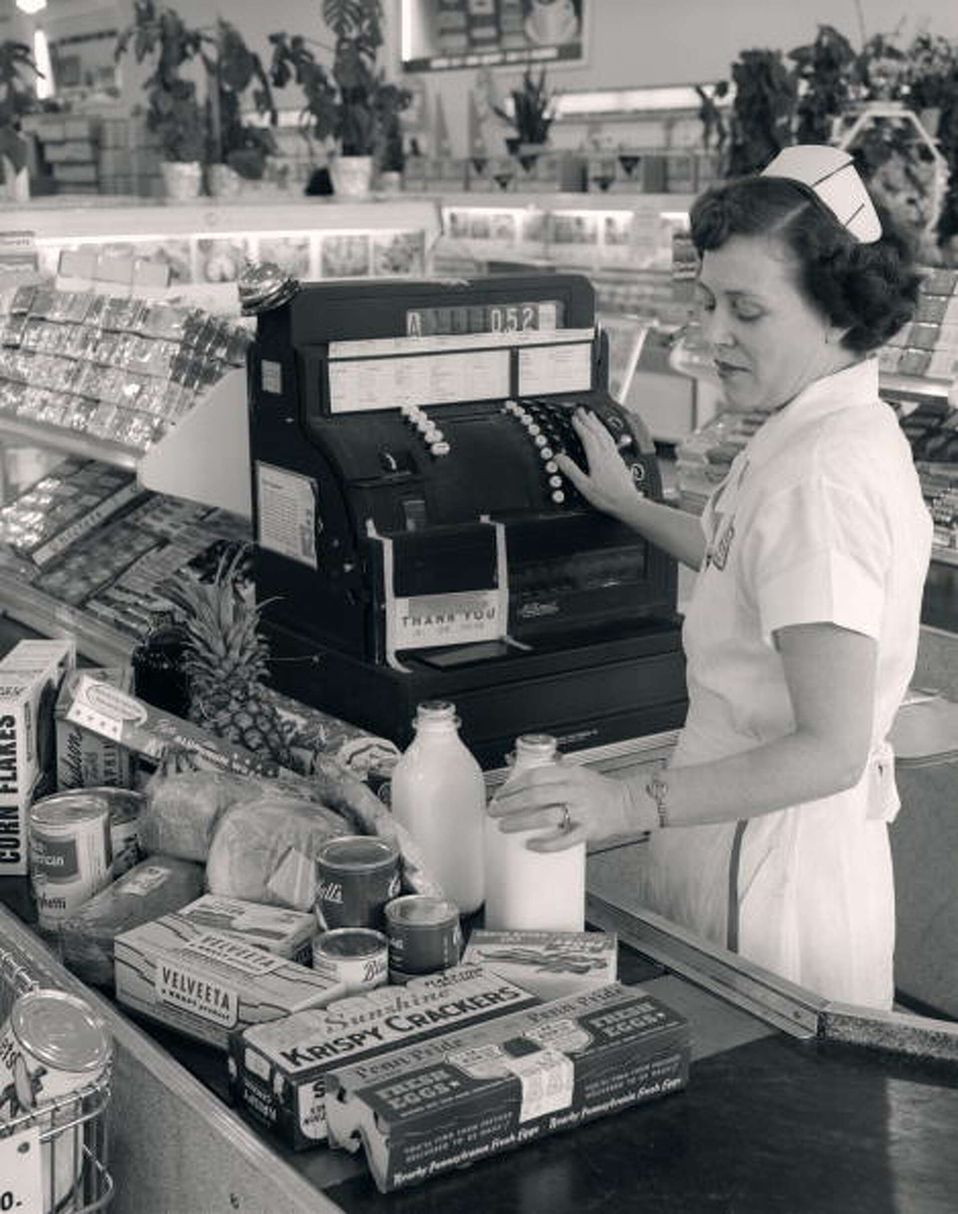 Grocery shopping used to look a lot different
