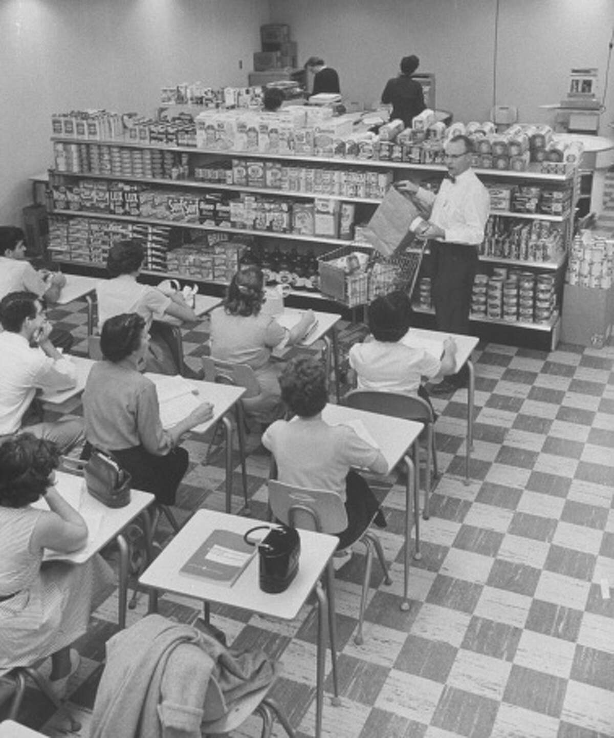 Grocery shopping used to look a lot different