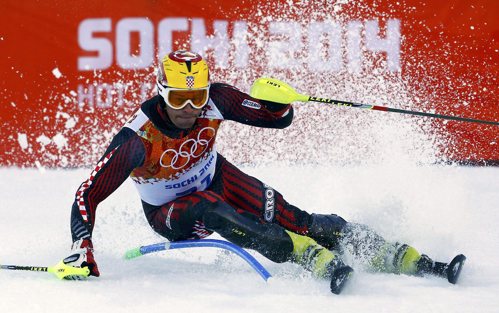 Olympic skiing results, Feb. 14