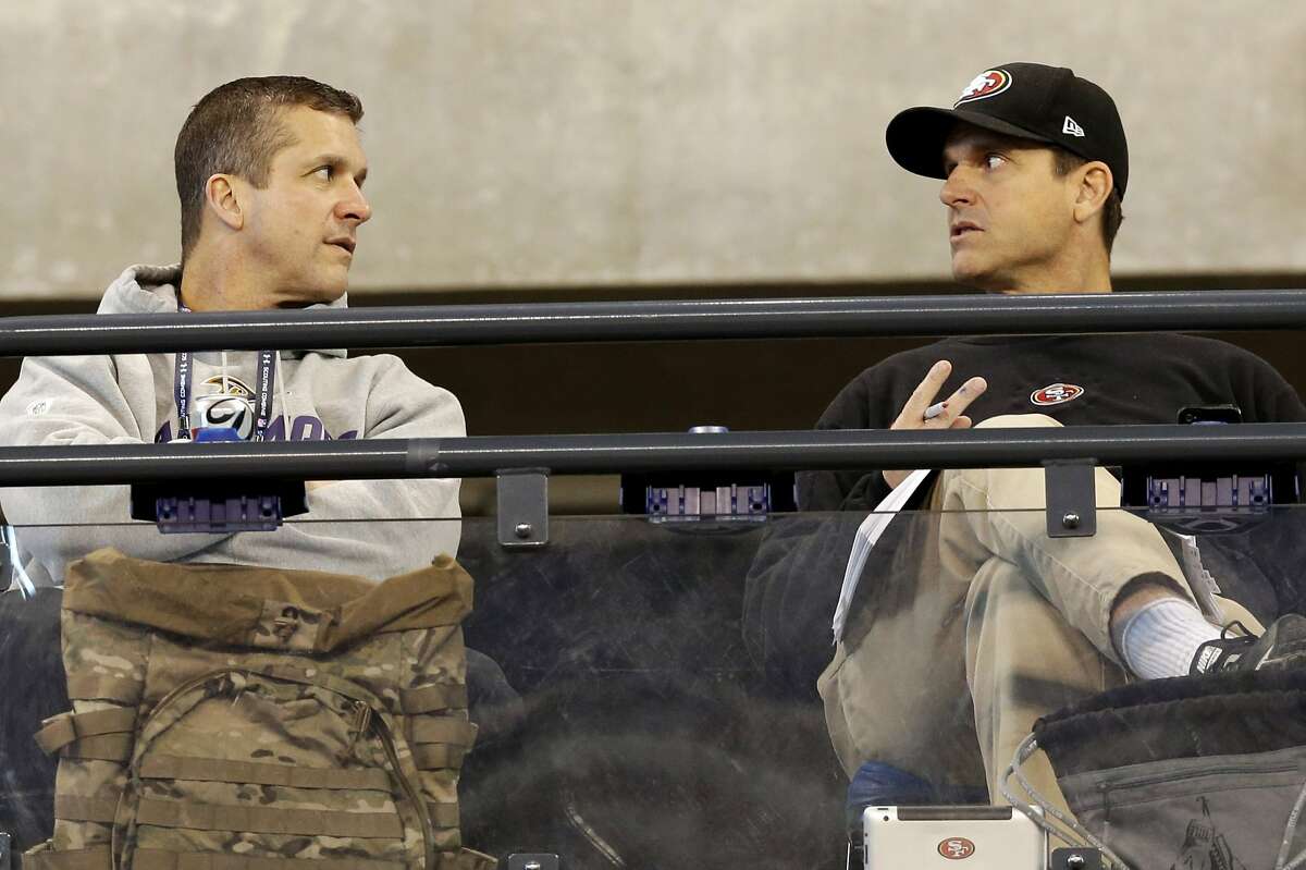 Jim and John Harbaugh prepare to meet in exhibition game