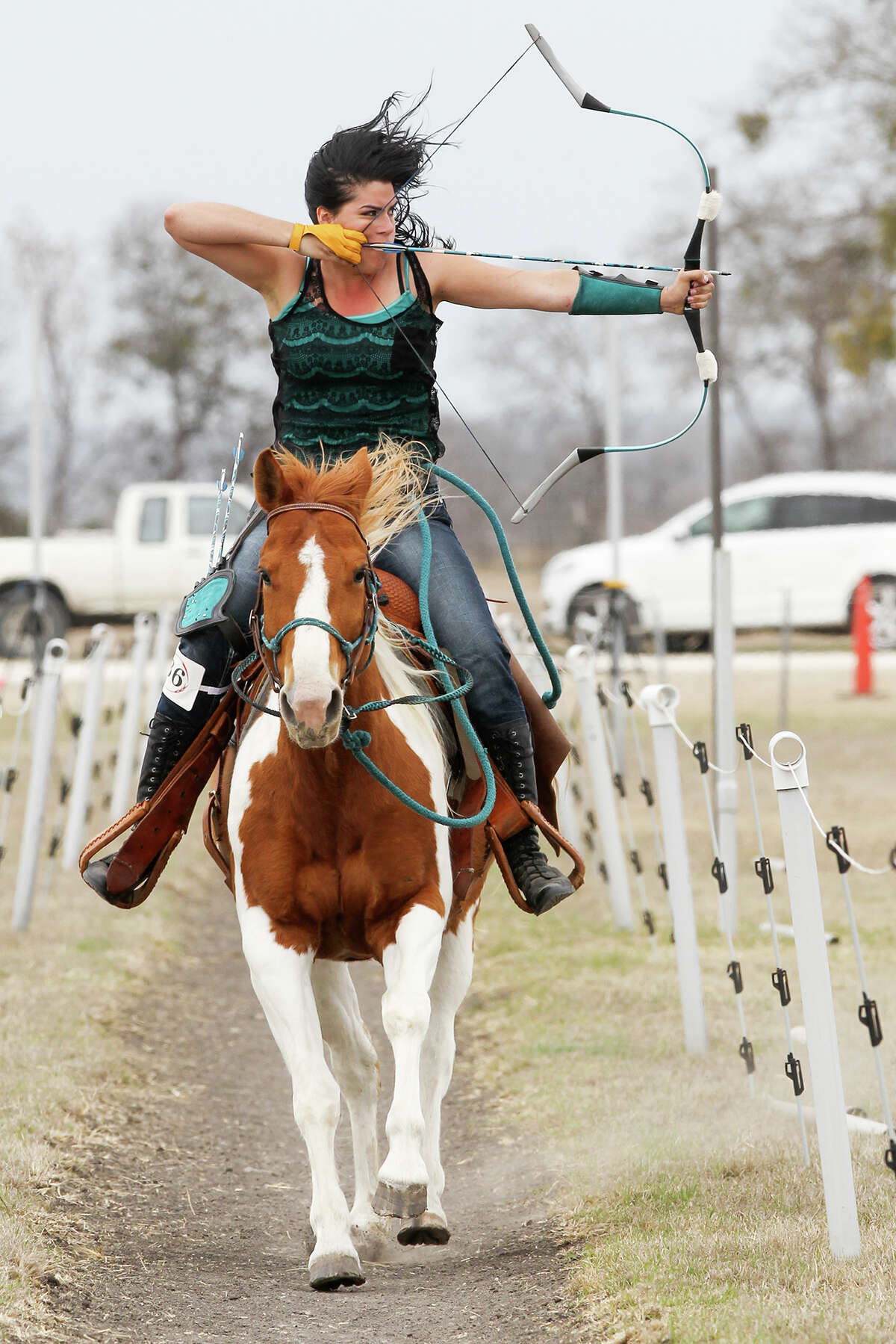 Competition tests archery, riding skills