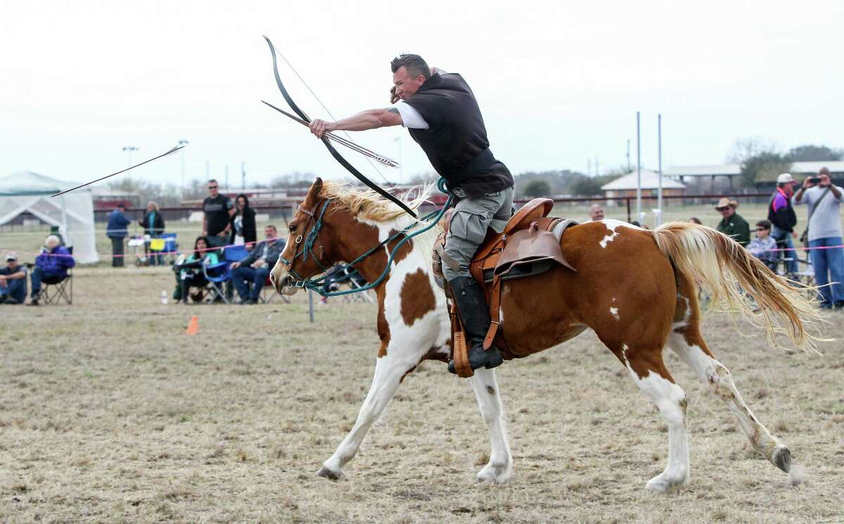 Competition tests archery, riding skills