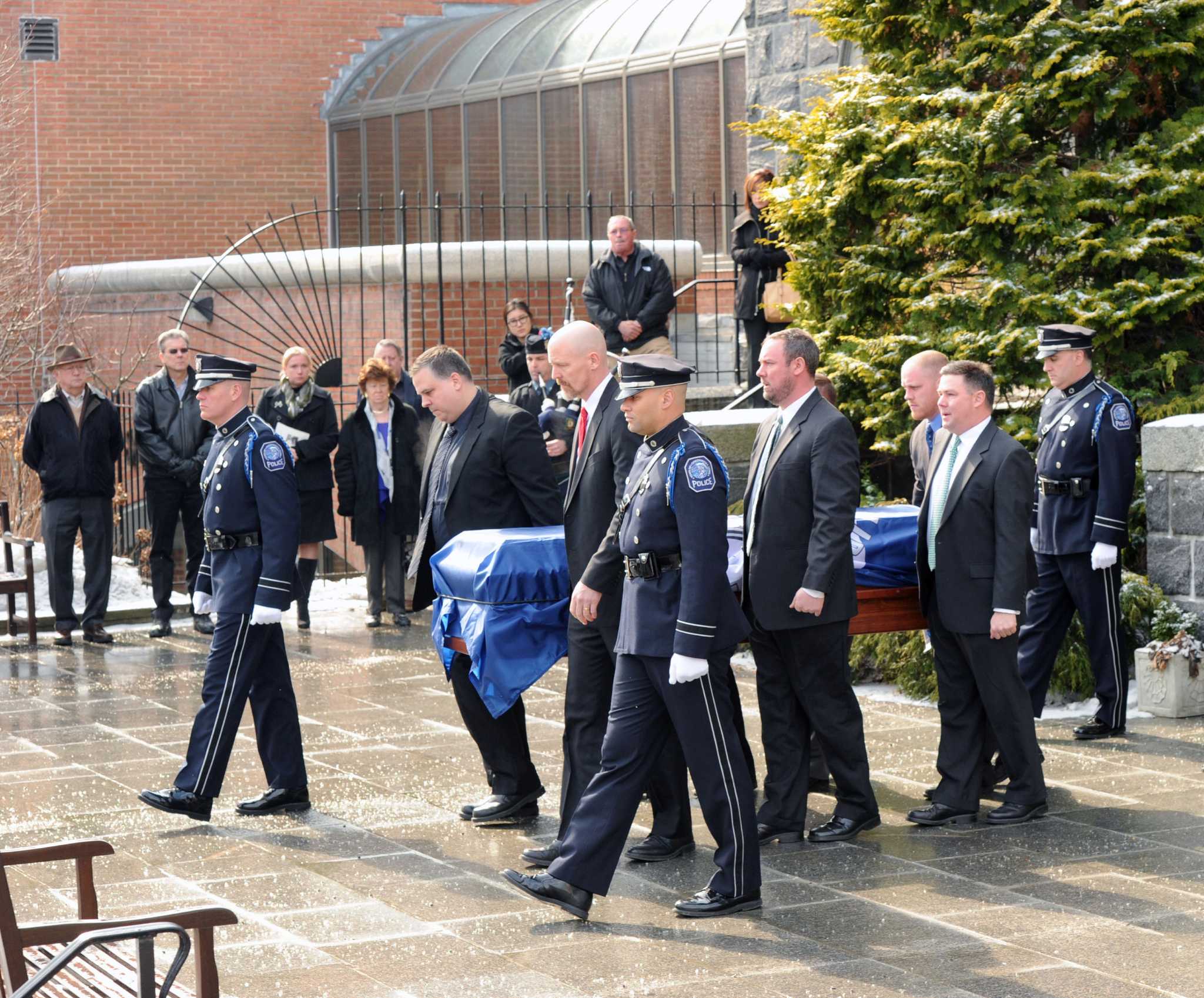 Police turn out to honor Petrone