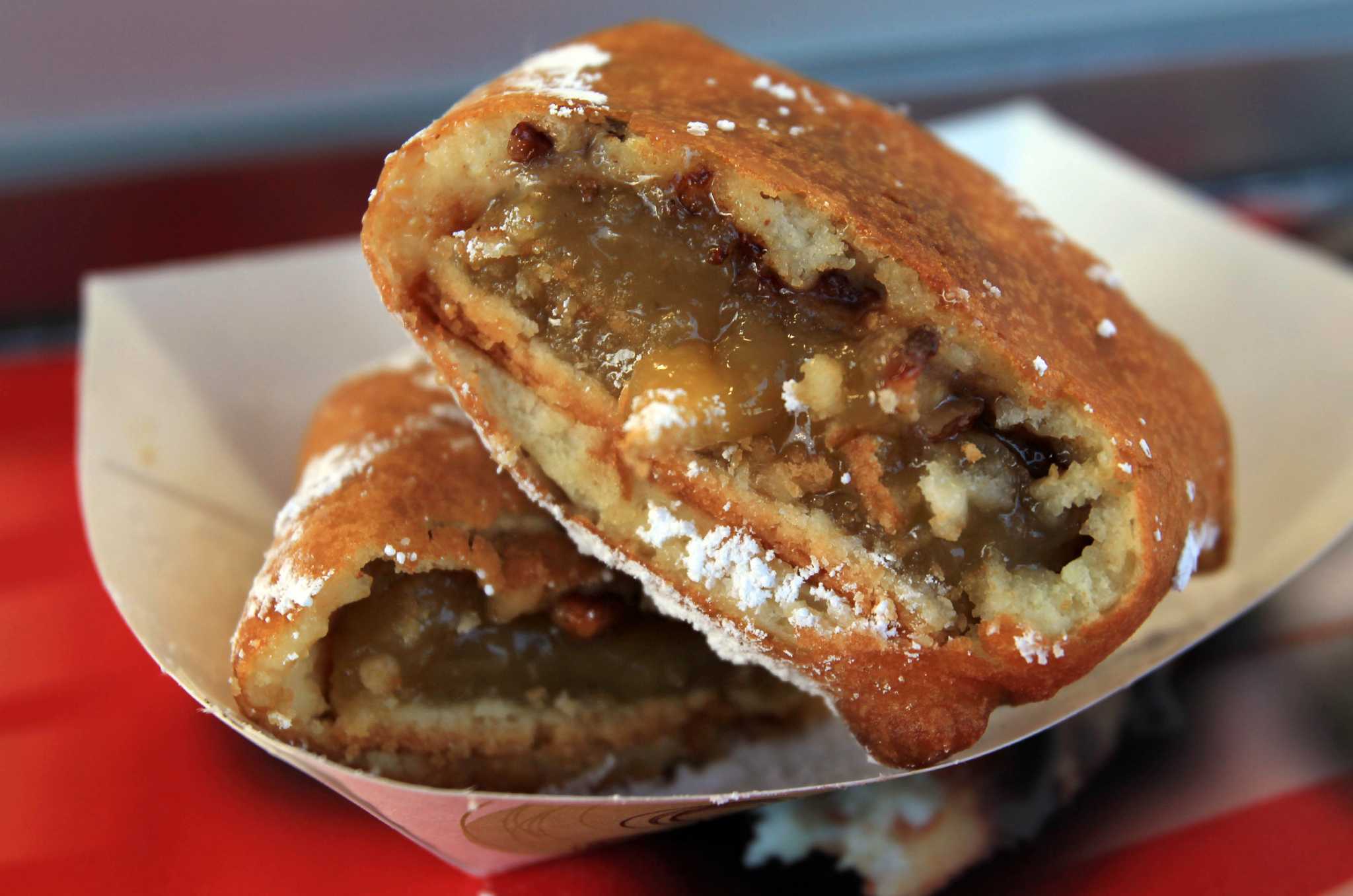 Fried Snickers Wrapped In Bacon