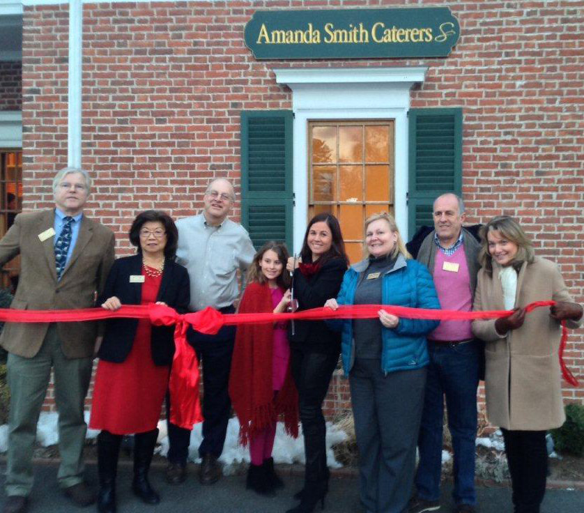 Ribbon cut at Amanda Smith Caterers
