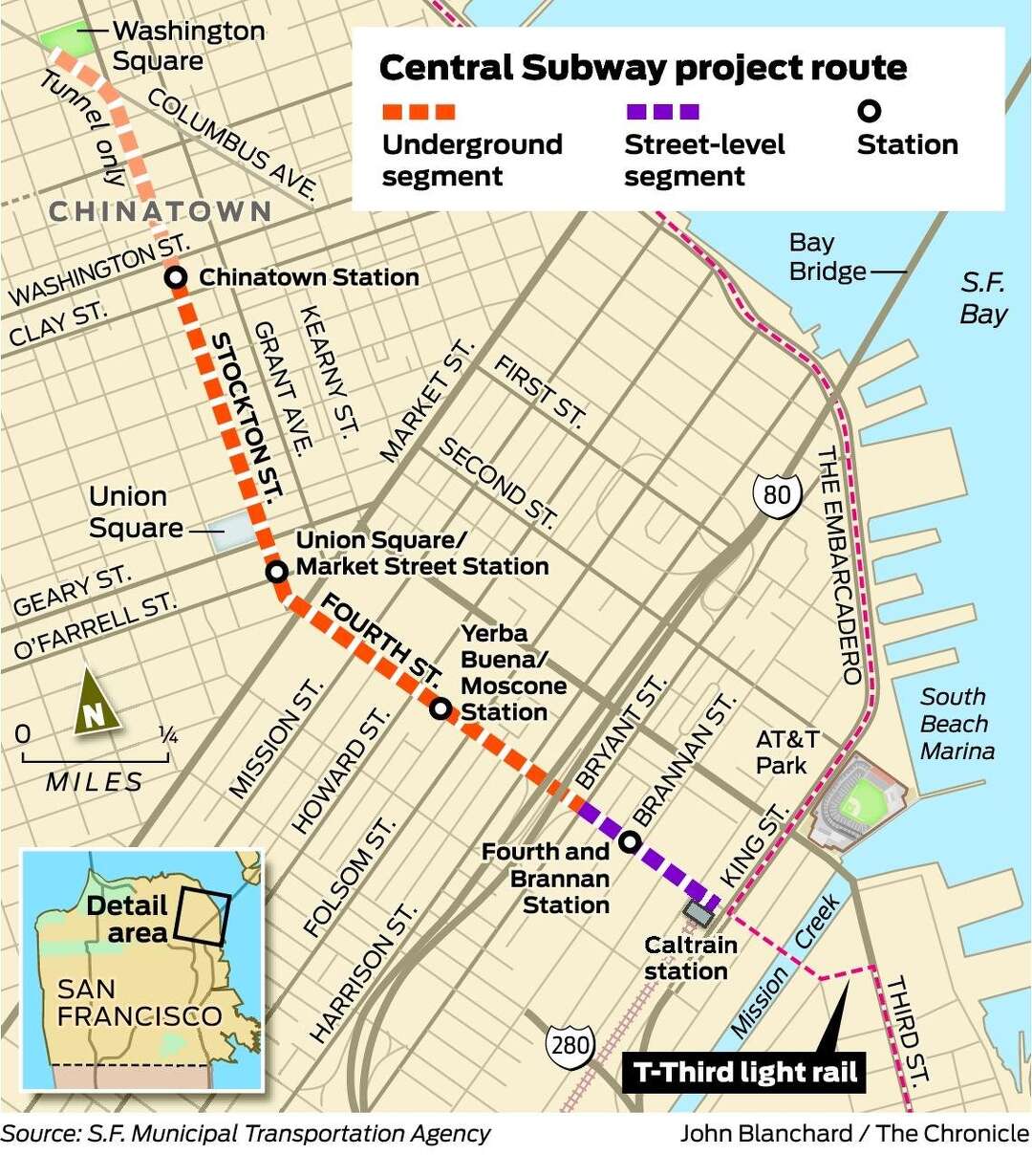 Machines quietly tunneling in Muni's Central Subway project