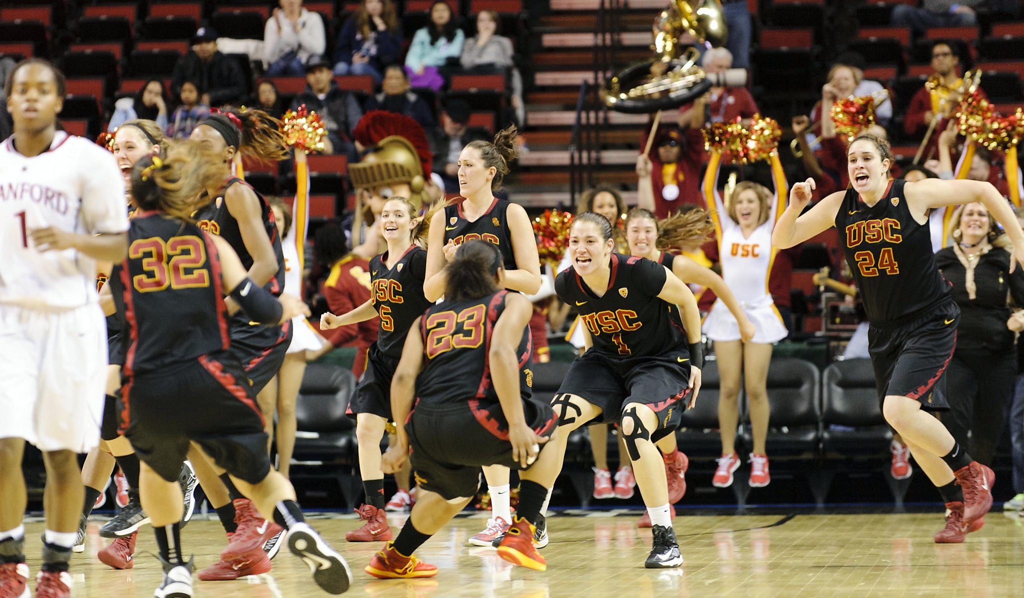 Top-seeded Stanford women upset by USC in Pac-12 semifinals