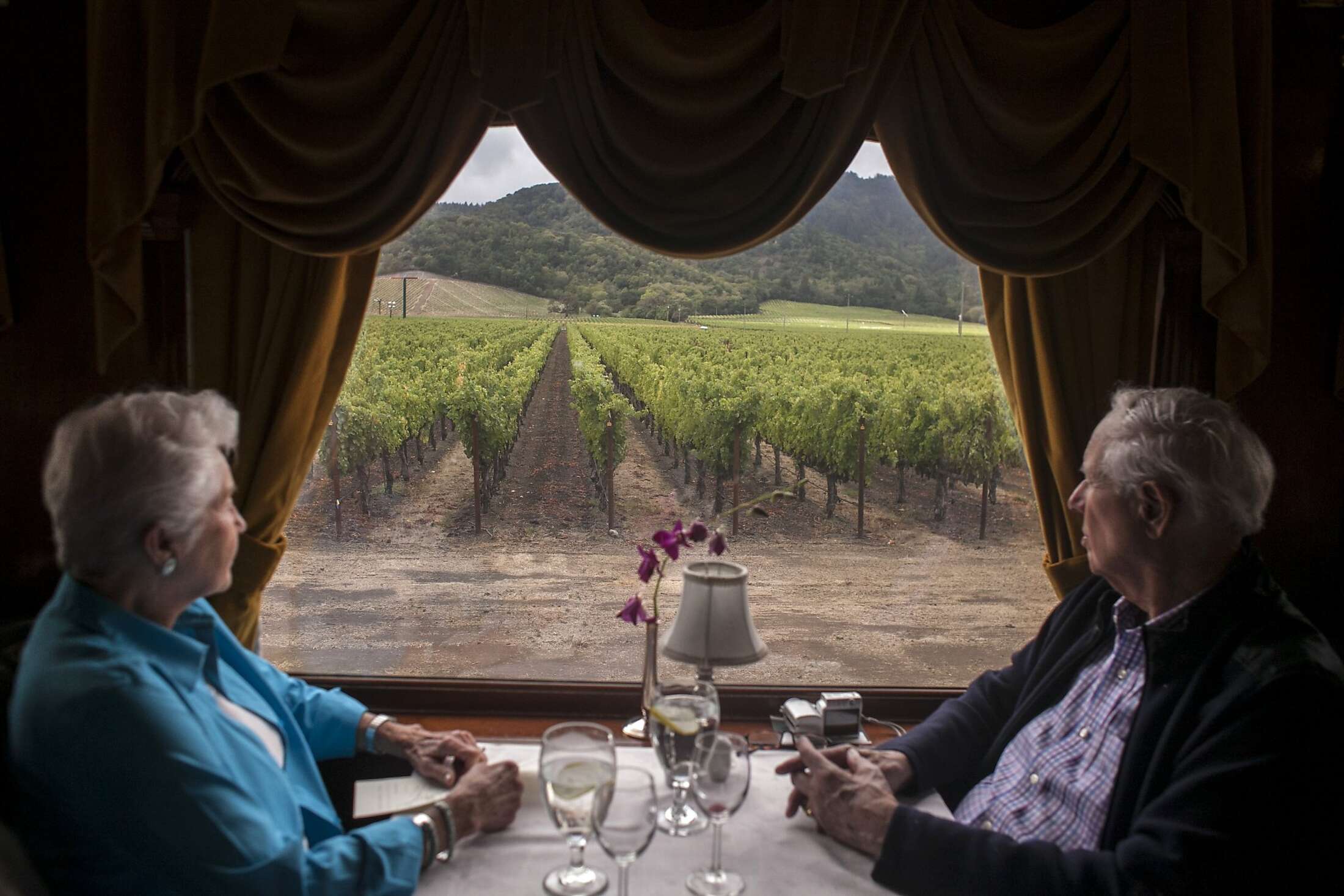 Castello di Amorosa wine train excursion fit for a king