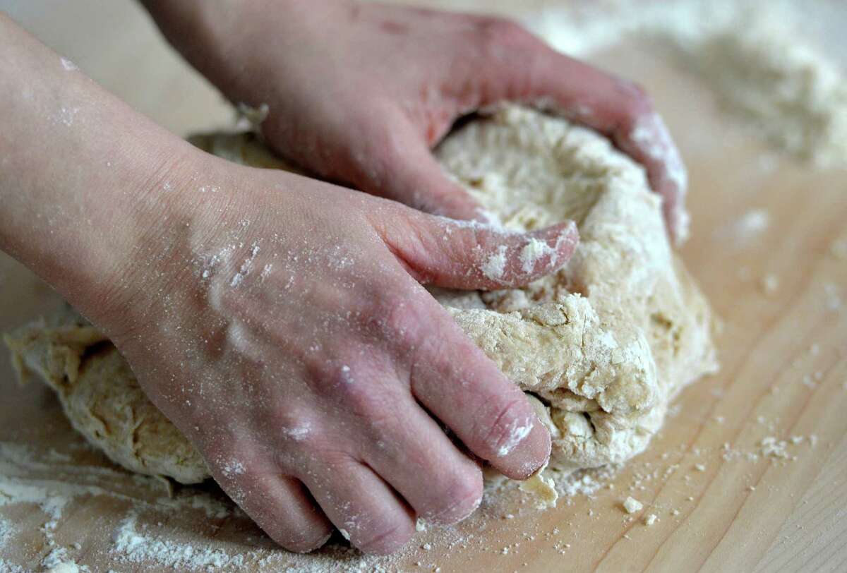 Students learn to bake bread