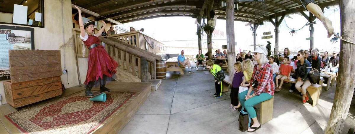 Ruby the Pirate Queen rocks Port Isabel galleon