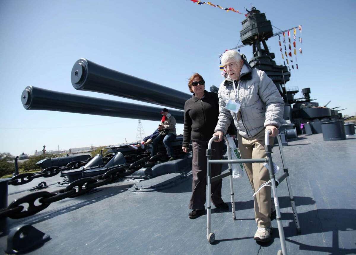 Old Battleship Texas sailors honored as vessel marks 100th anniversary