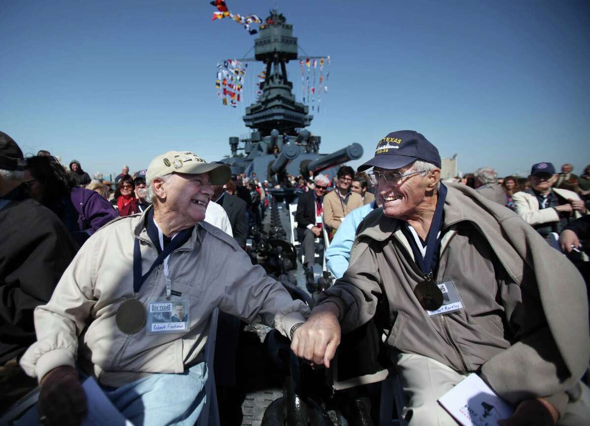 Old Battleship Texas sailors honored as vessel marks 100th anniversary