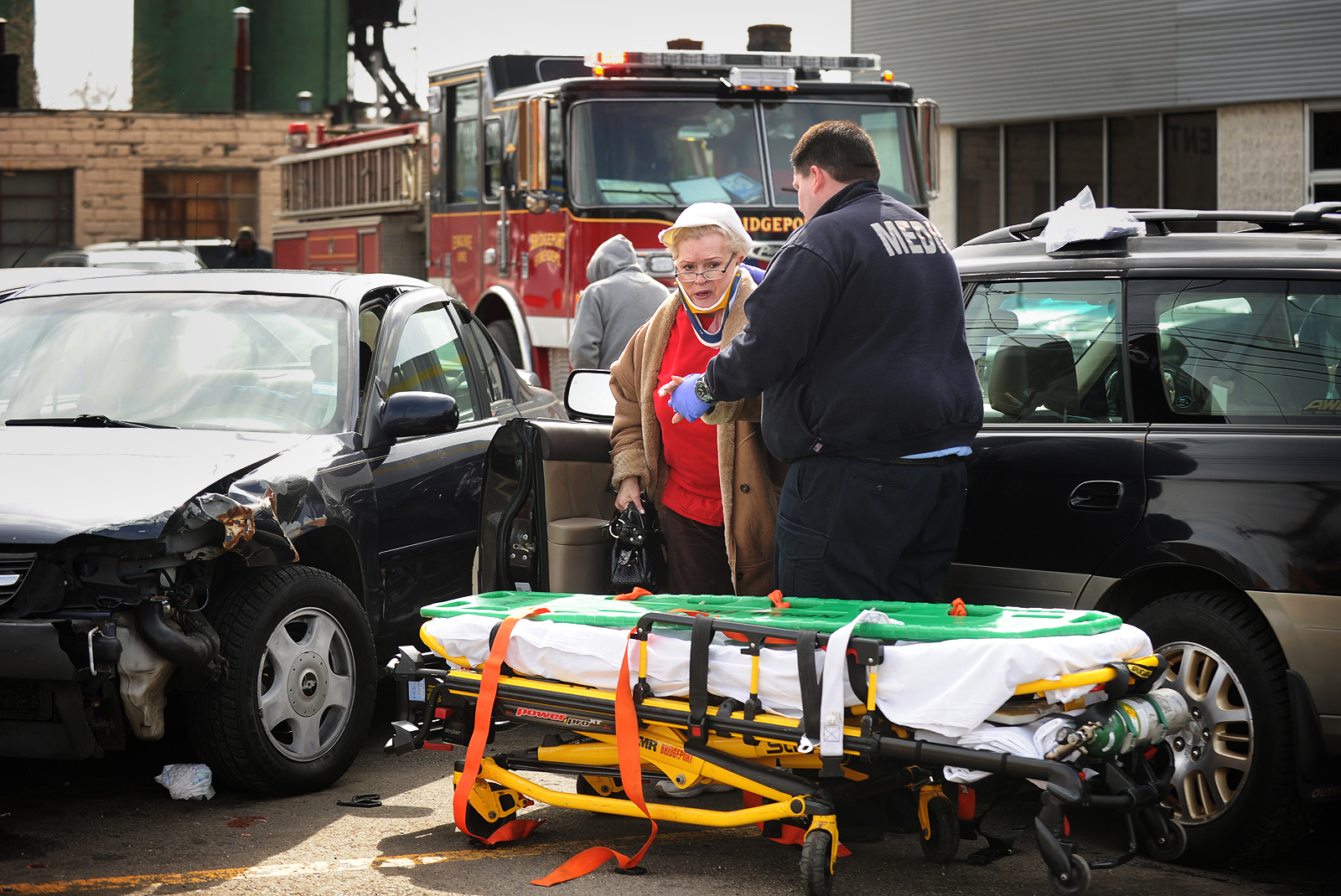 Several cars hit at AutoZone