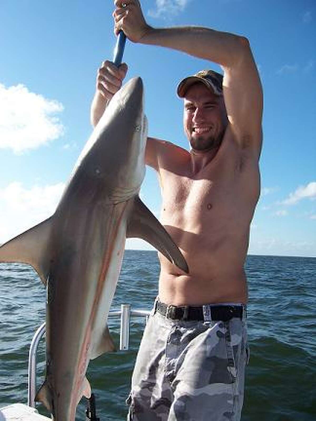 Gulf grouper swallows 4 foot shark in a single bite