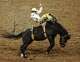 Bareback rider Bobby Mote bucks the perils and hangs on for glory