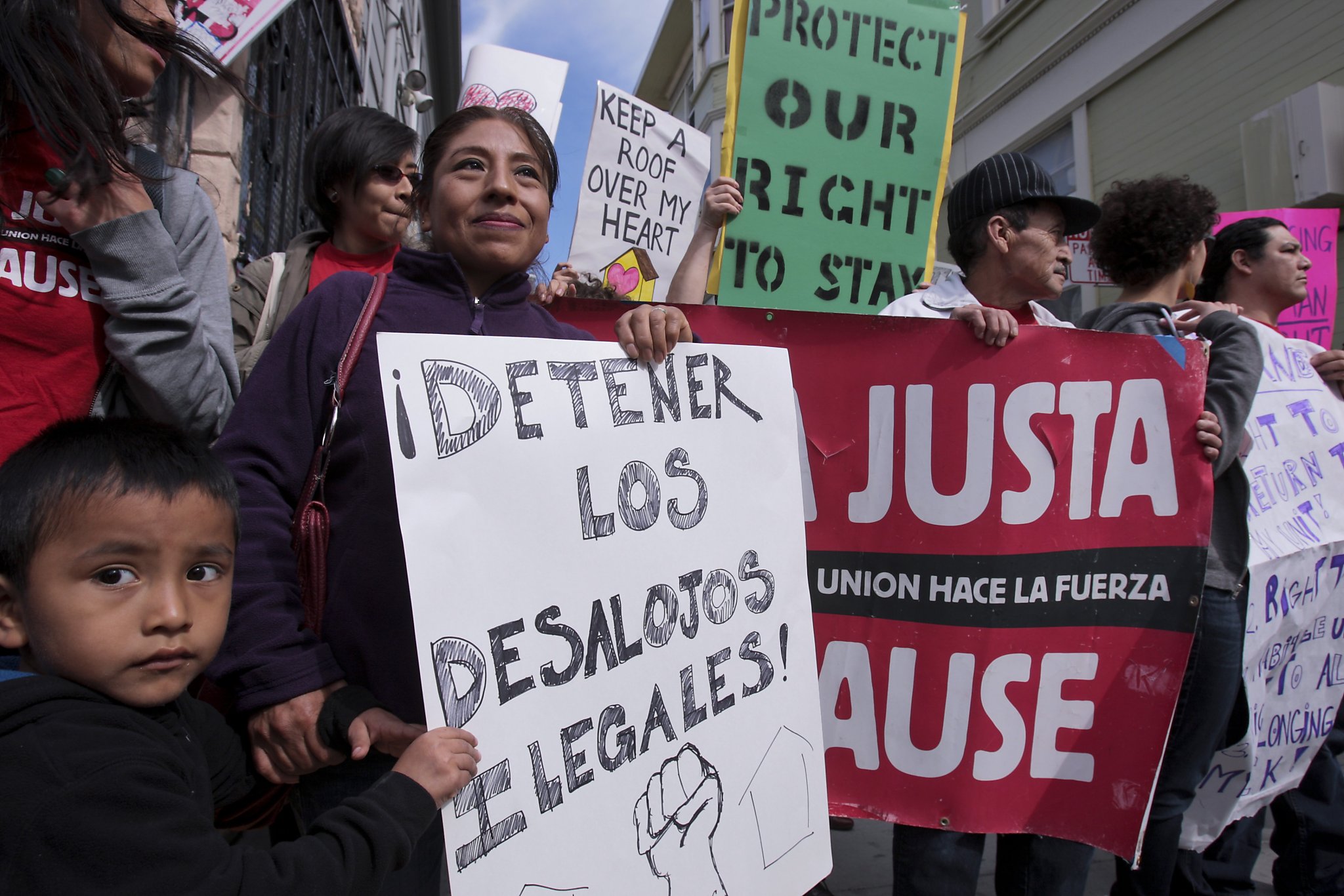 Protest in S.F. after tenant locked out in eviction