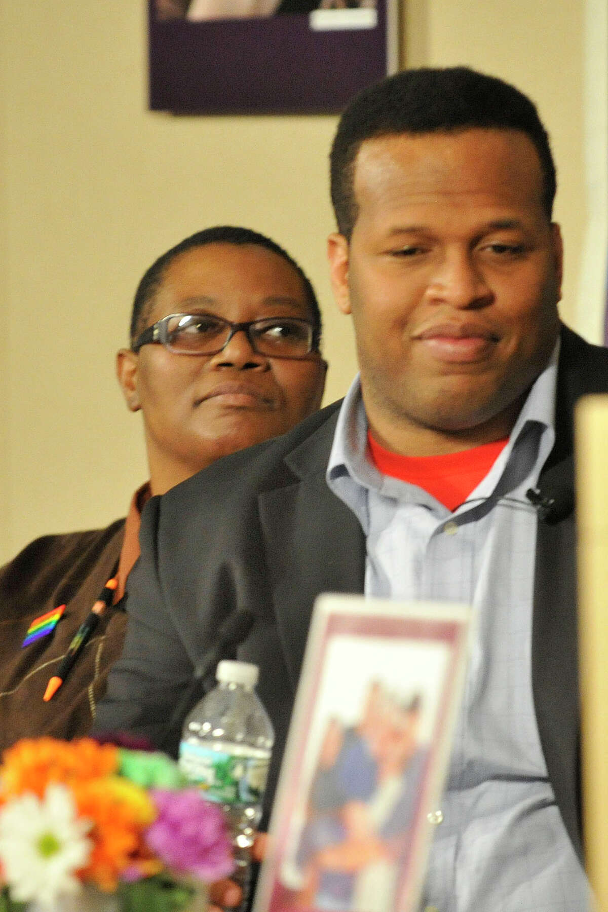 Athlete encourages Stamford's LGBT youth to stay strong