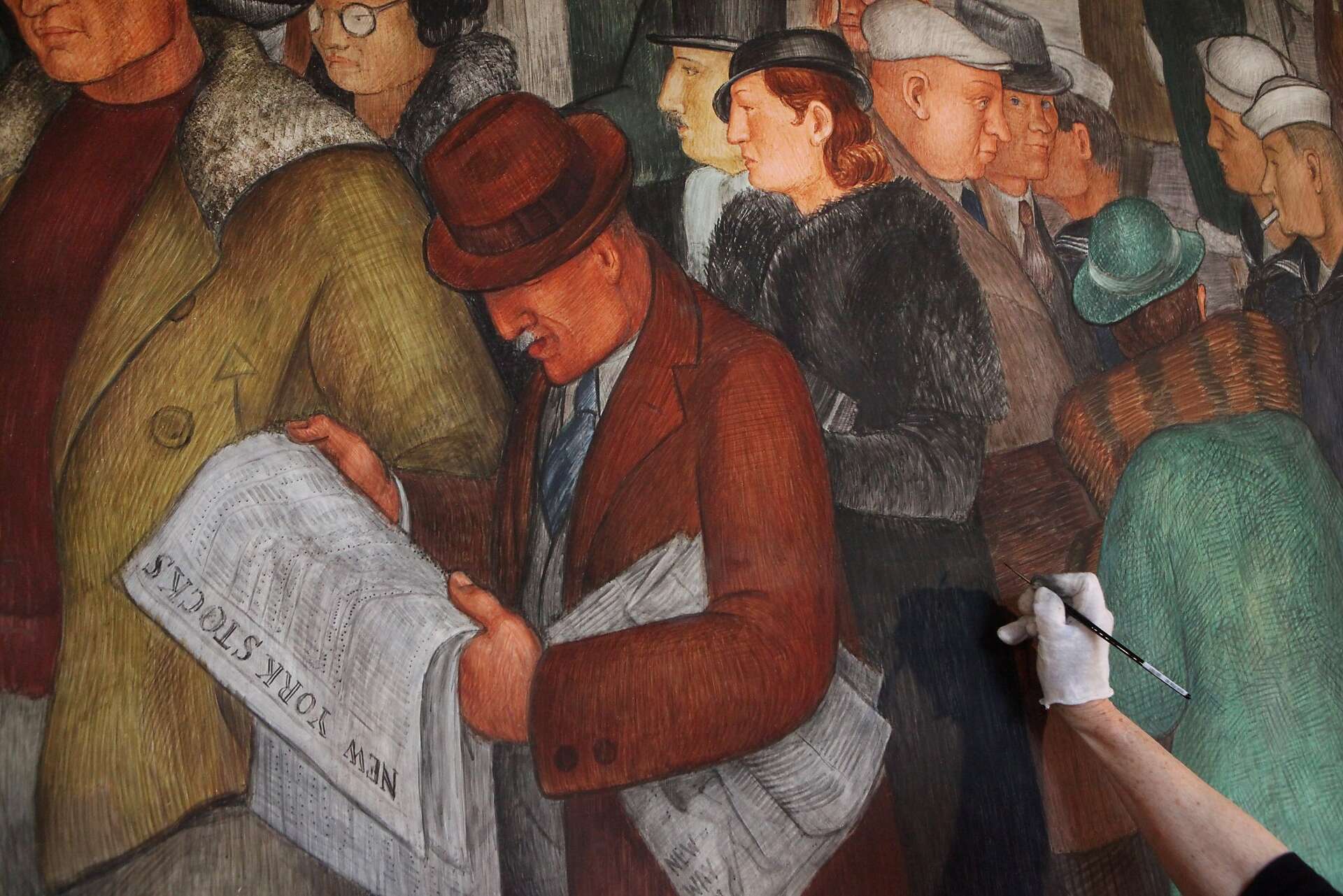 Coit Tower mural restoration infuses S.F. landmark with color