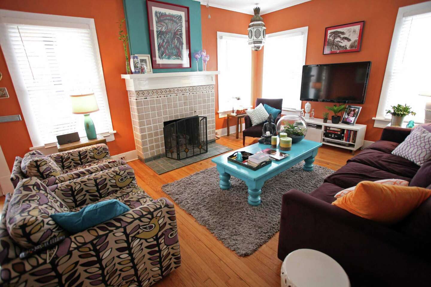 Colorful home keeps evolving