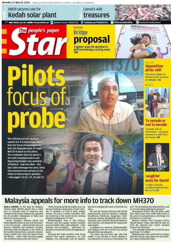 Front Pages from Around the Globe