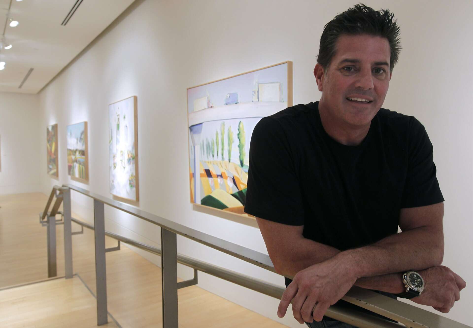 Matt Rogers' horse, landscape paintings teem with vibrancy