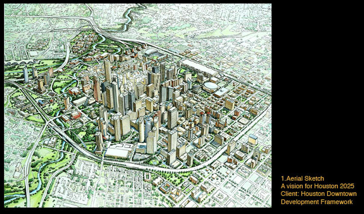 Architectural plans show how history thought Houston would look like